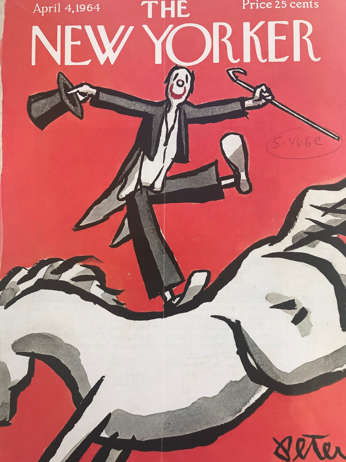 The NEW YORKER Magazine Cover - April 4, 1964 - Rare Original Cover ...