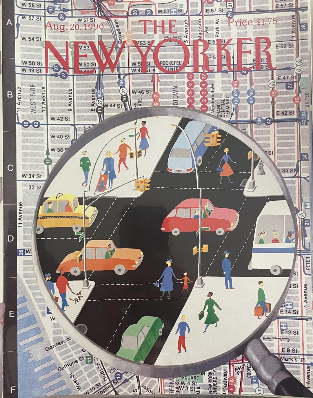 NEW YORKER Magazine Original Cover - August 20, 1990 - Etsy