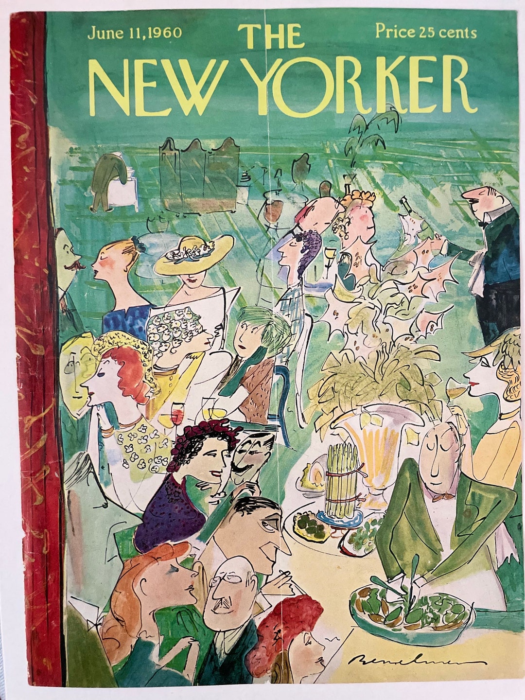 RARE: June 11, 1960 - the NEW YORKER Magazine Original Cover - Please Read Description - Etsy
