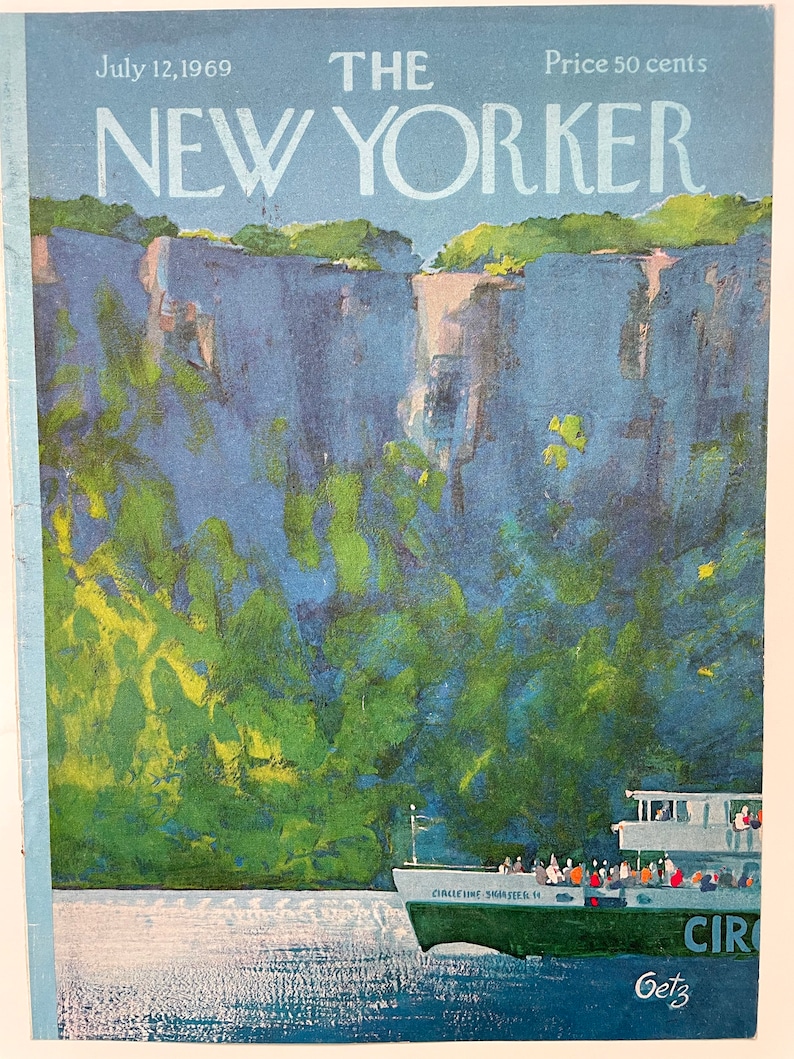 RARE - the NEW YORKER Magazine Original Cover - July 12, 1969 - Ship ...