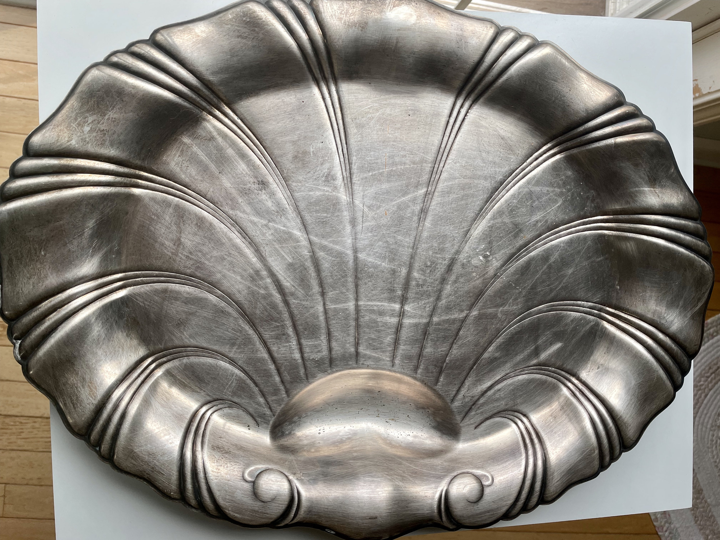 Antique Neptune 1847 Rogers Bros Huge Ornate Shell Serving | Etsy