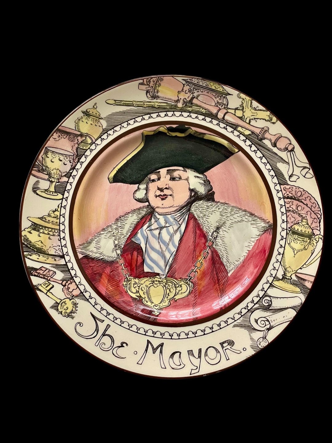 Royal Doulton 1960s “the Mayor” Character Plate, 10.5" Vintage ...