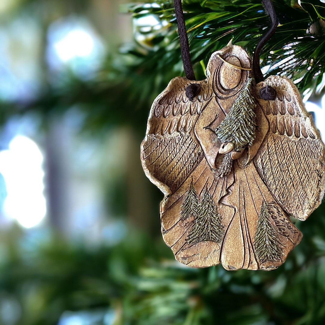 Vintage Wall Plaque | Faux Pottery | Angel Wall Hanging or Ornament ...