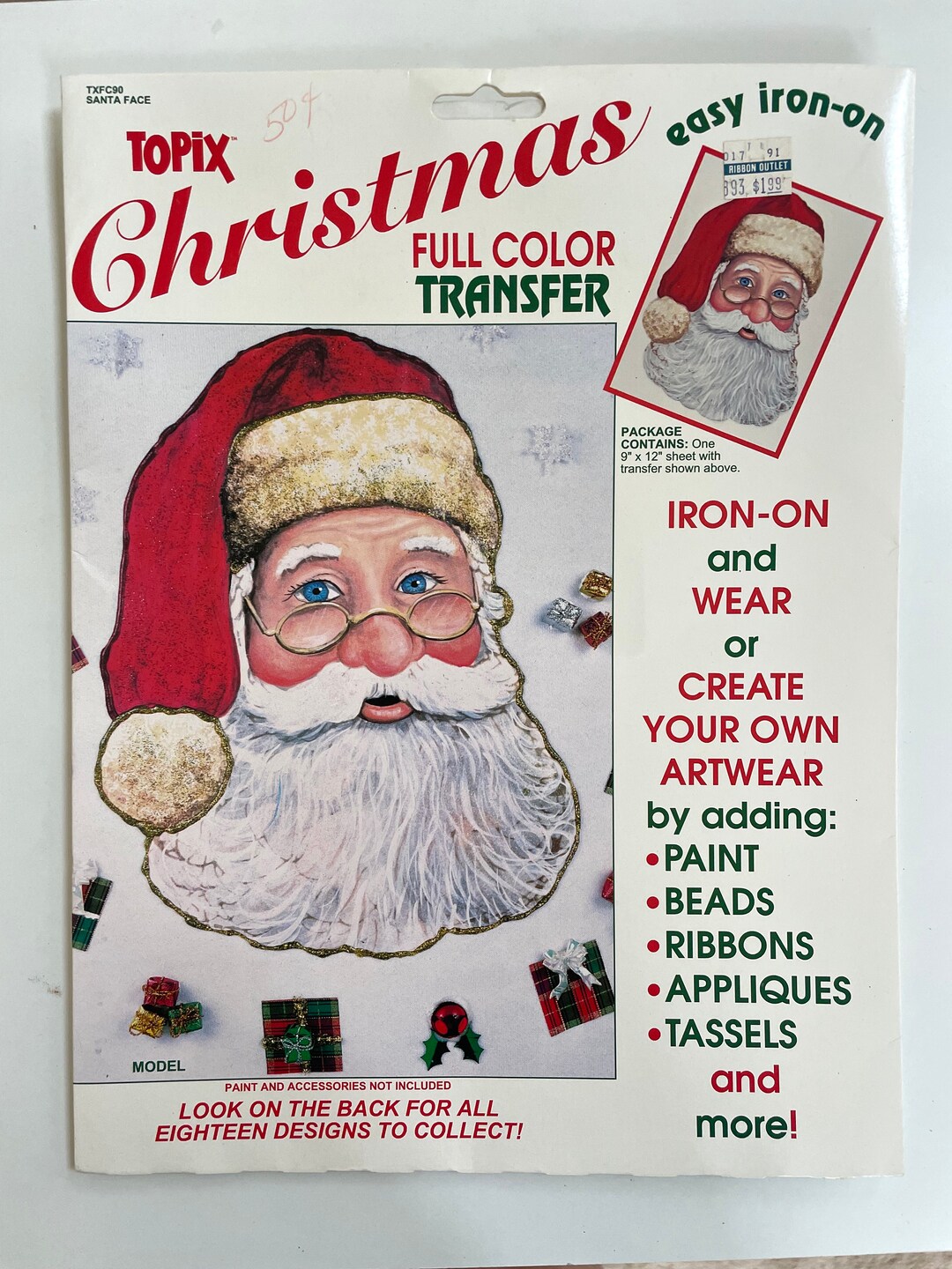Vintage Iron on Transfer - Santa Claus - Christmas - Etsy