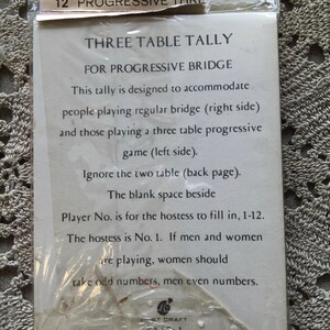 Vintage BRIDGE TALLIES Three Table Tallies 12 Butterflies Still in ...
