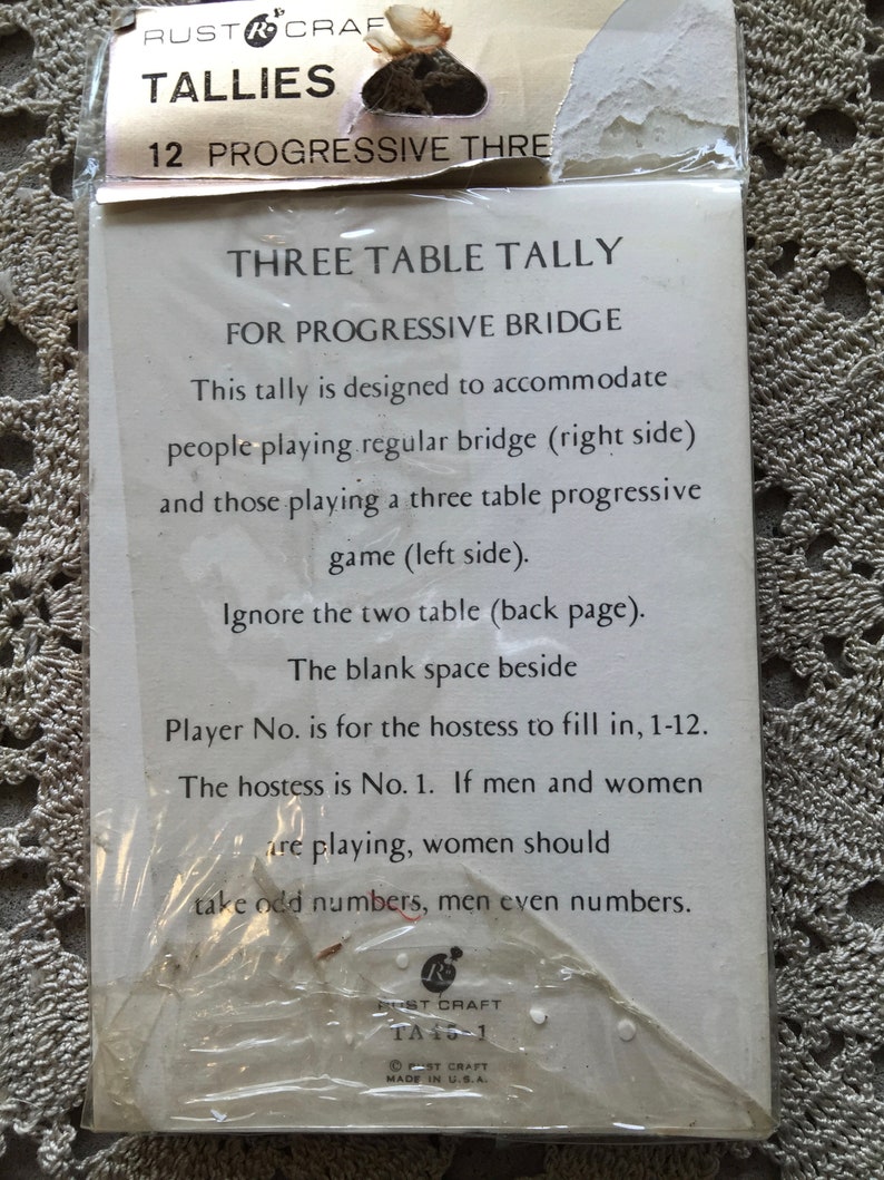 Vintage BRIDGE TALLIES Three Table Tallies 12 Butterflies - Etsy