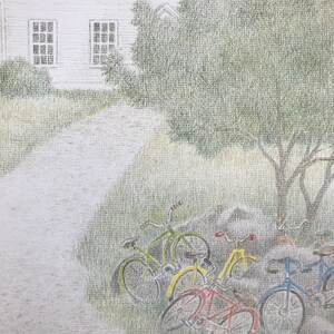 September 16, 1985 The NEW YORKER Magazine original cover bicycles ...