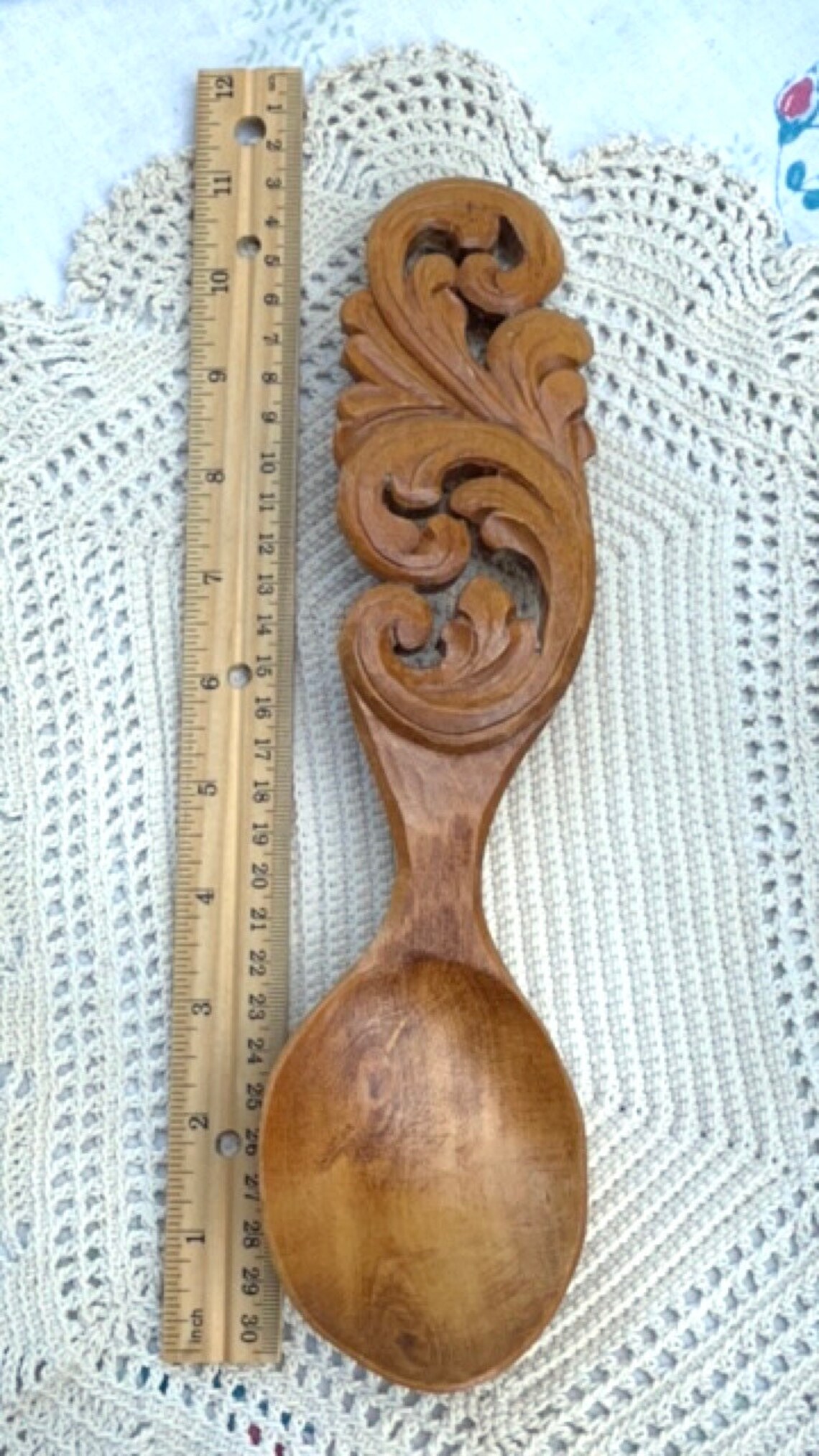 Stunning Intricately Carved Wooden Spoon - Etsy