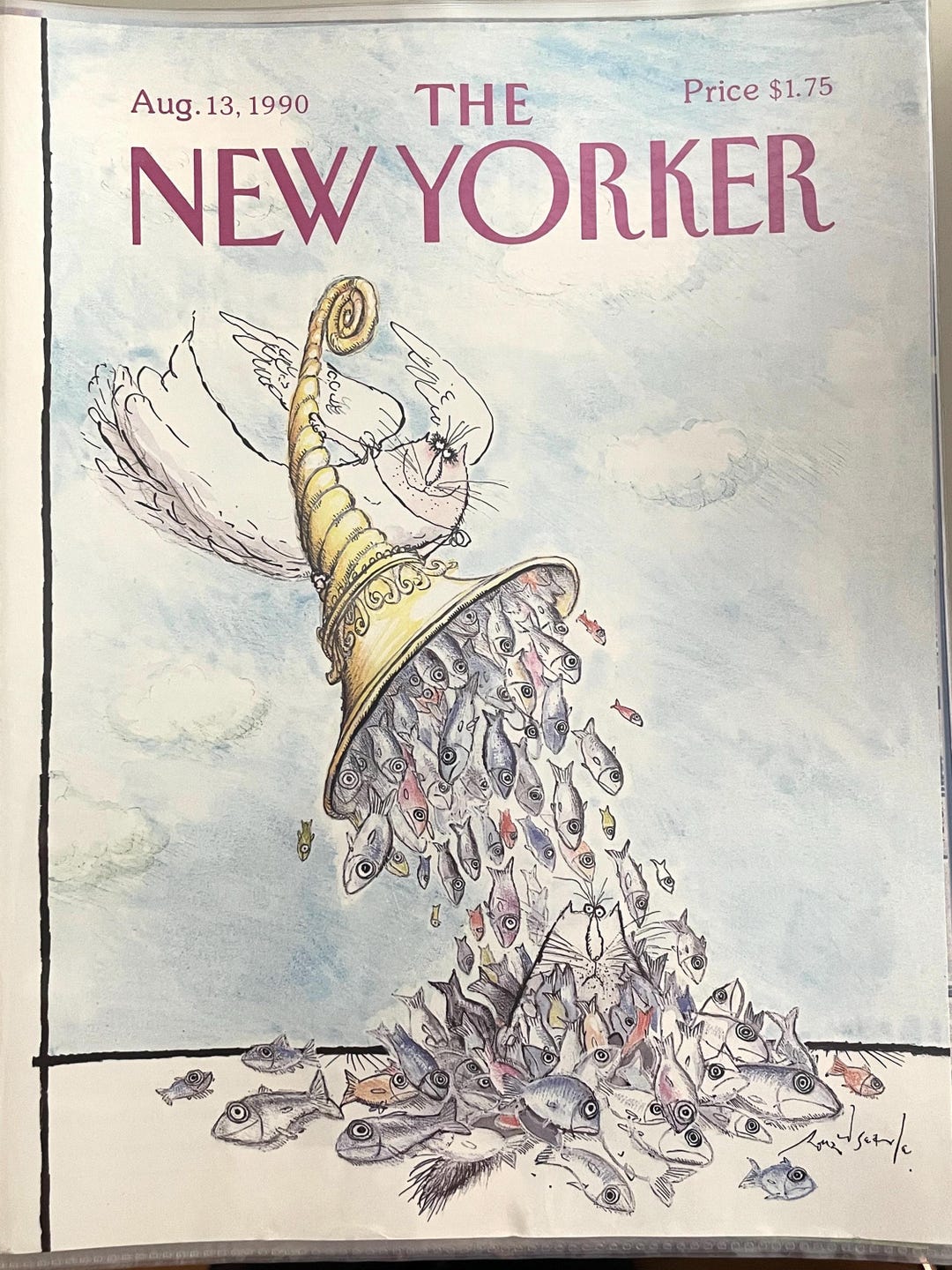 NEW YORKER Magazine Original Cover - August 13, 1990 - Etsy