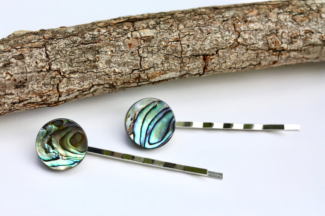 Abalone Shell Stud Earrings - Etsy