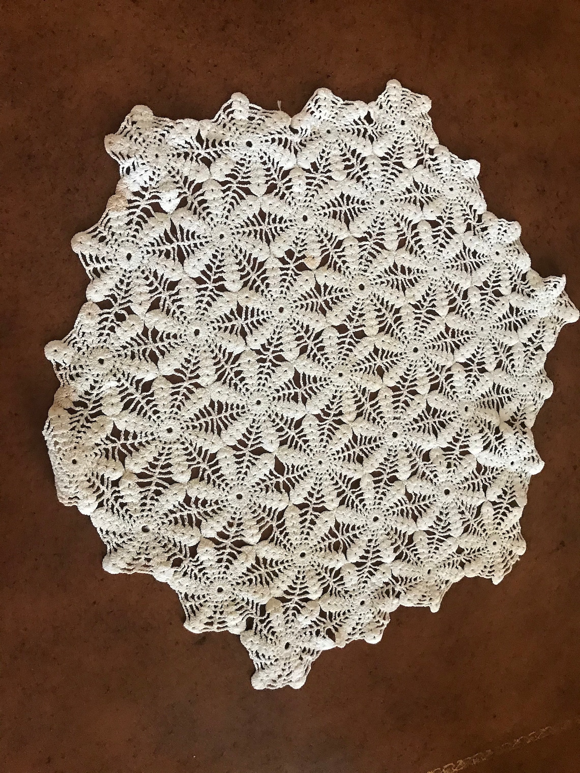 Stunning Vintage Doily Unique Shape | Etsy