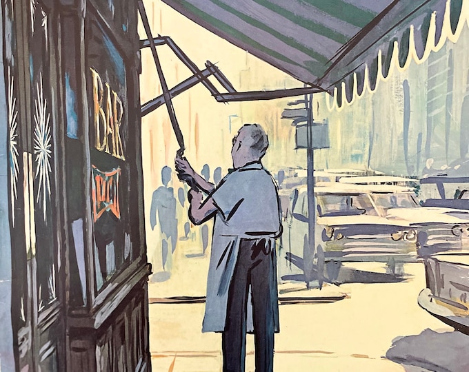 RARE: July 8, 1967 - the NEW YORKER Magazine Original Cover - Closing ...