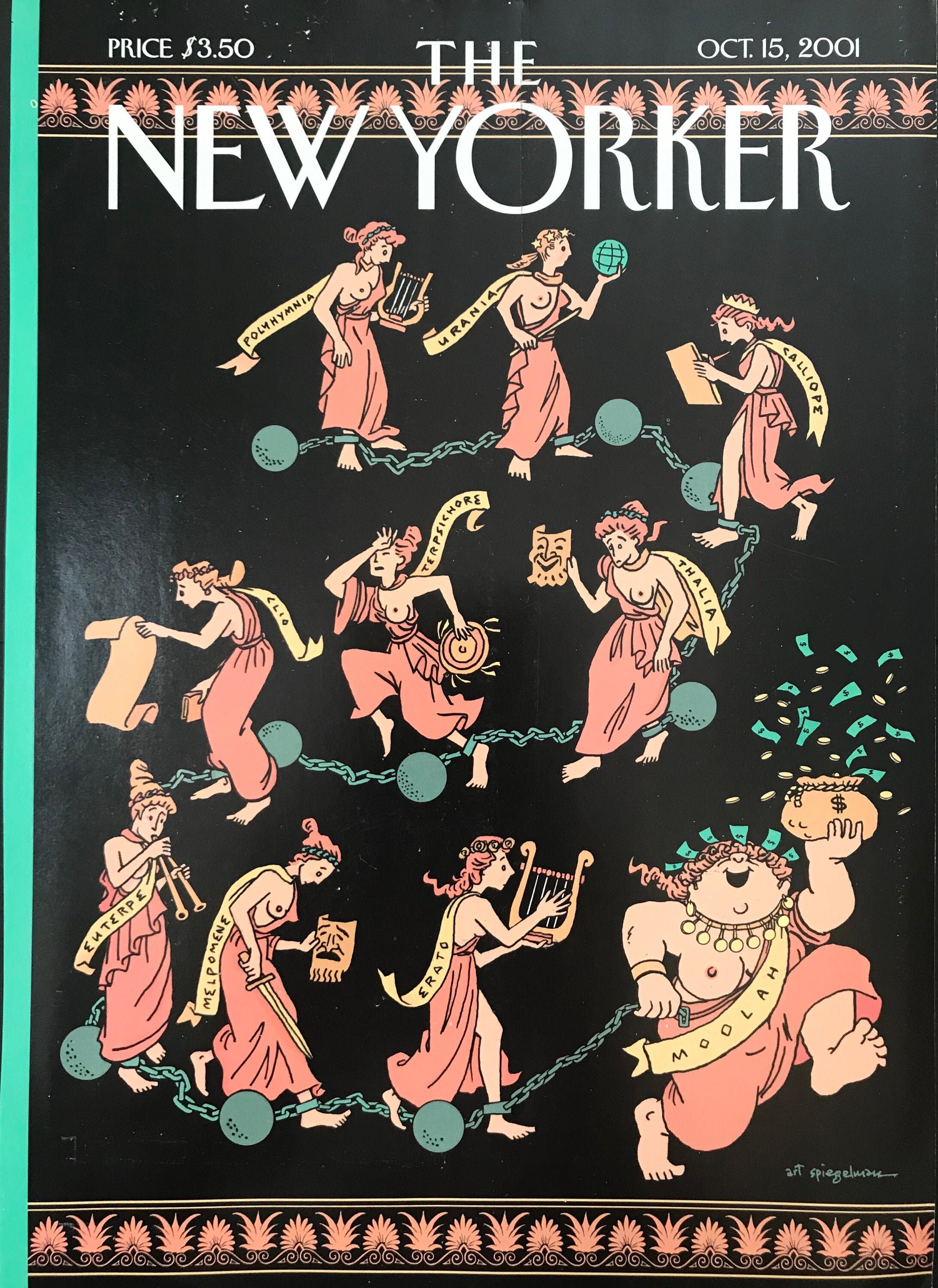 NEW YORKER Magazine Cover Only - October 15, 2001 - Etsy