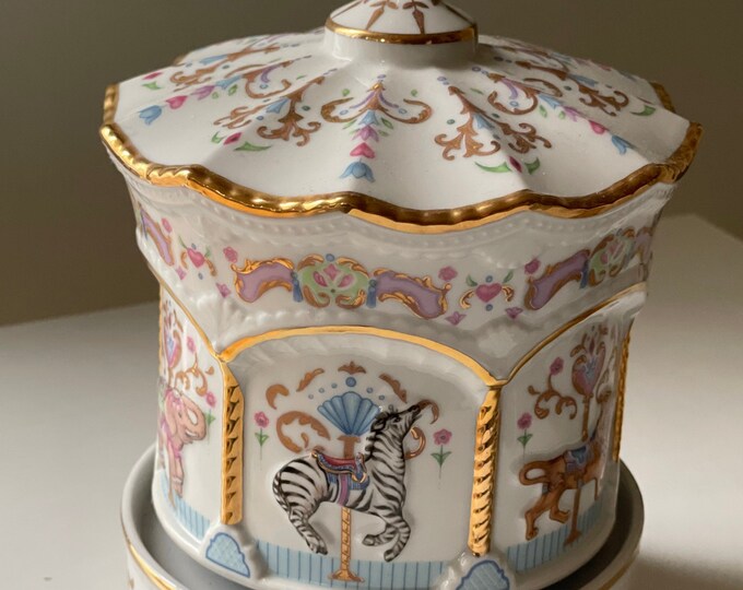 Vintage Lenox Princeton Gallery Carousel Musical Merry Go Round 1990 - Etsy