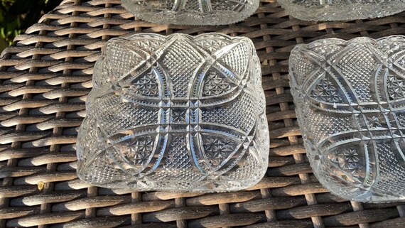 Stunning vintage deep etched crystal glass catch all … - Gem