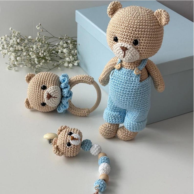 Bear Crochet Pattern, Tutorial, Bear Crochet Bundle PDF, Boy, Bear ...