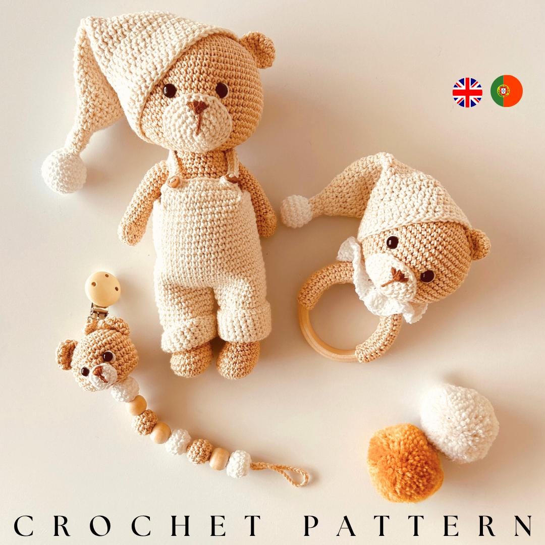 Bear Crochet Pattern Bundle, Tutorial, Bear Crochet Bundle Pdf, Bear ...