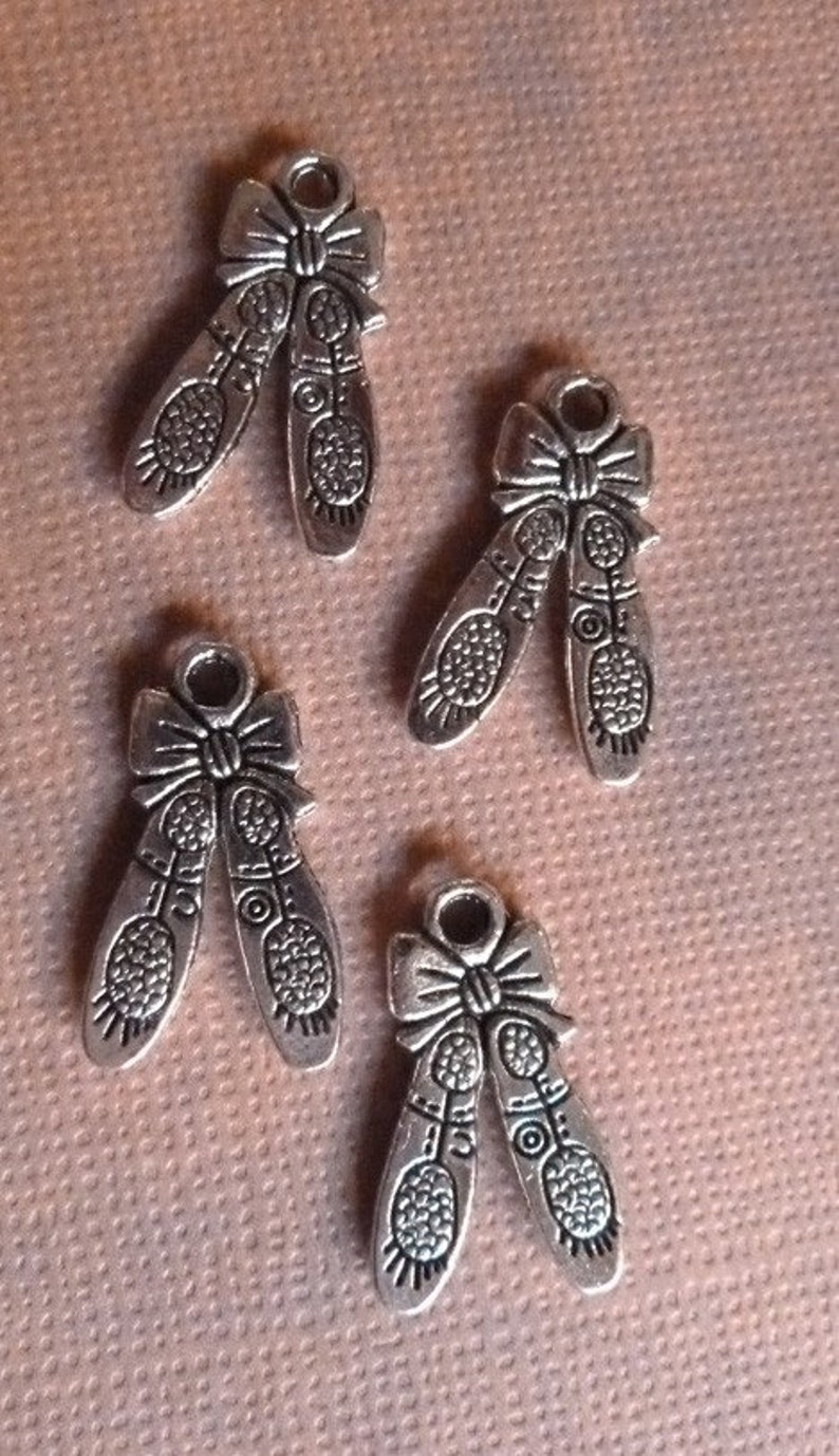 Adorable Set of 6 Ballet Slipper Charms - Etsy
