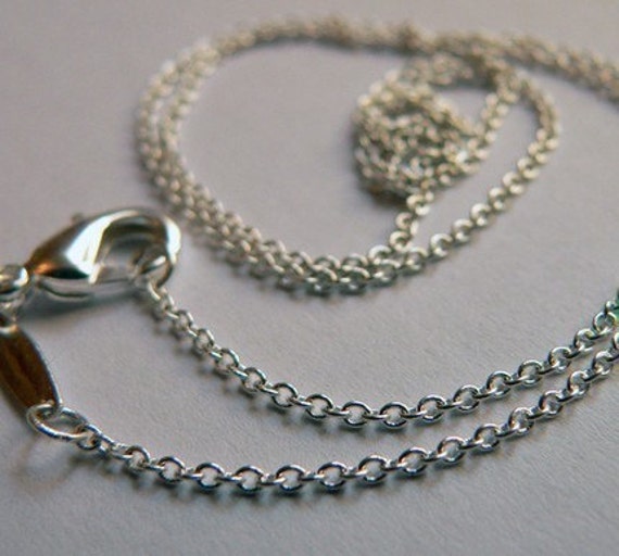 16 Inch Rolo Silver Chain - Etsy