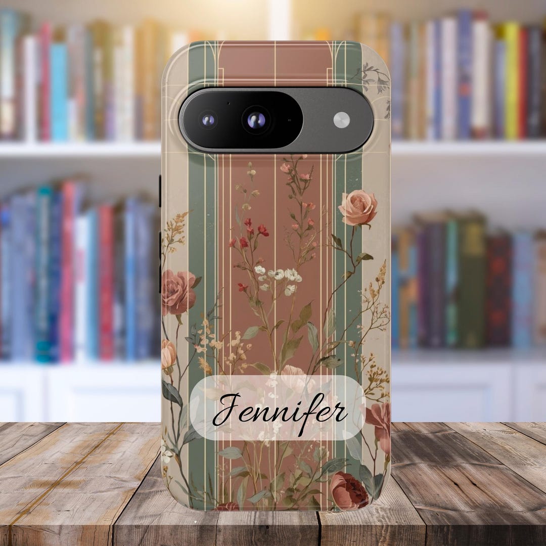 Vintage Rose Art Deco Phone Case: Botanical Floral Tough Cover - Etsy