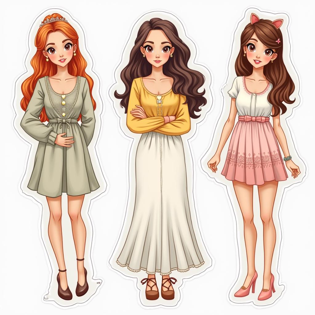 Ten Princess Paper Dolls - Etsy