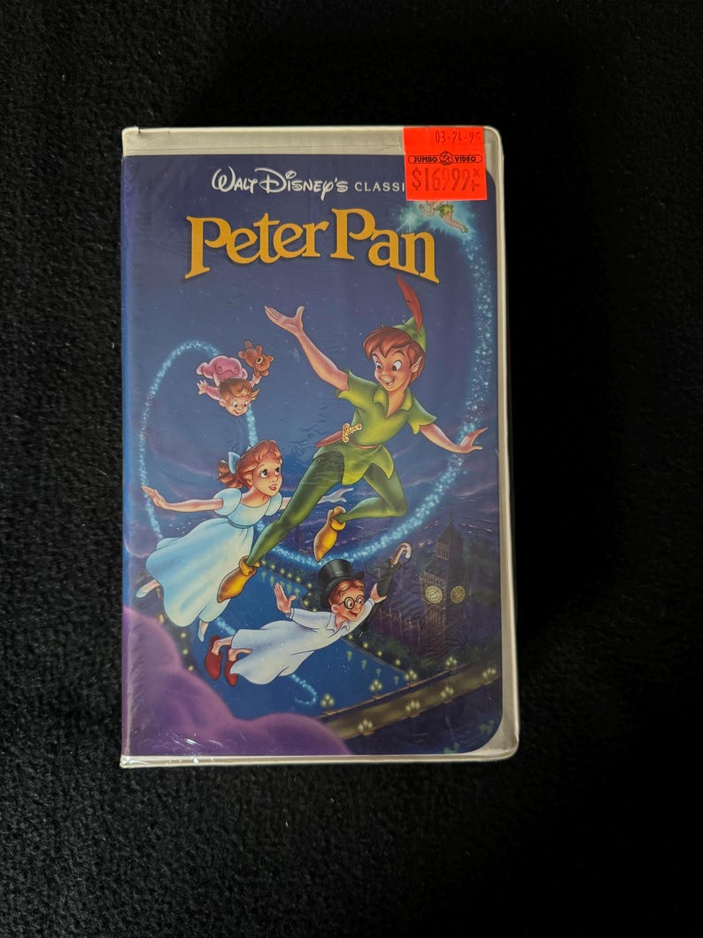 Walt Disney Black Diamond "peter Pan" VHS Tape Sealed - Etsy