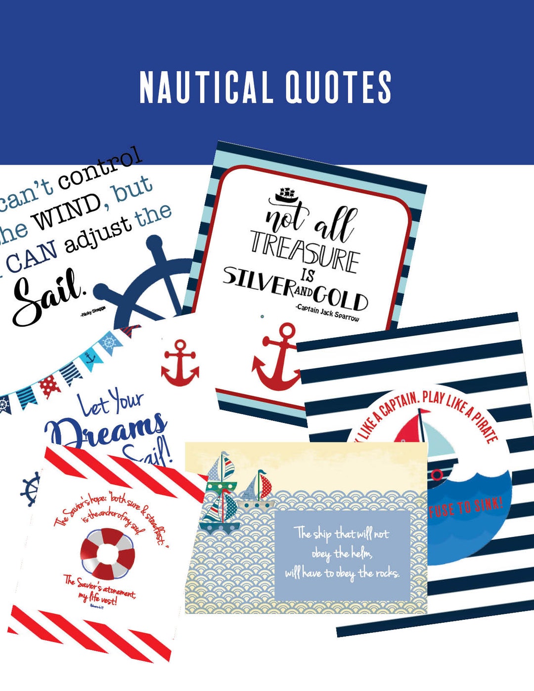 Nautical Quotes Printouts - Etsy