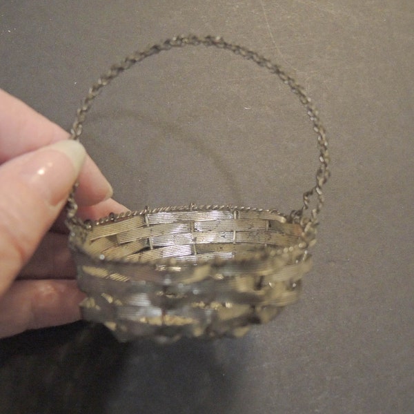Small Silver Basket - Etsy