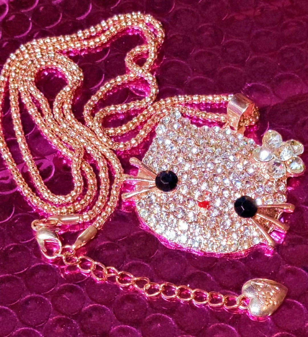 Hello Kitty Necklace Sparkles! - Etsy