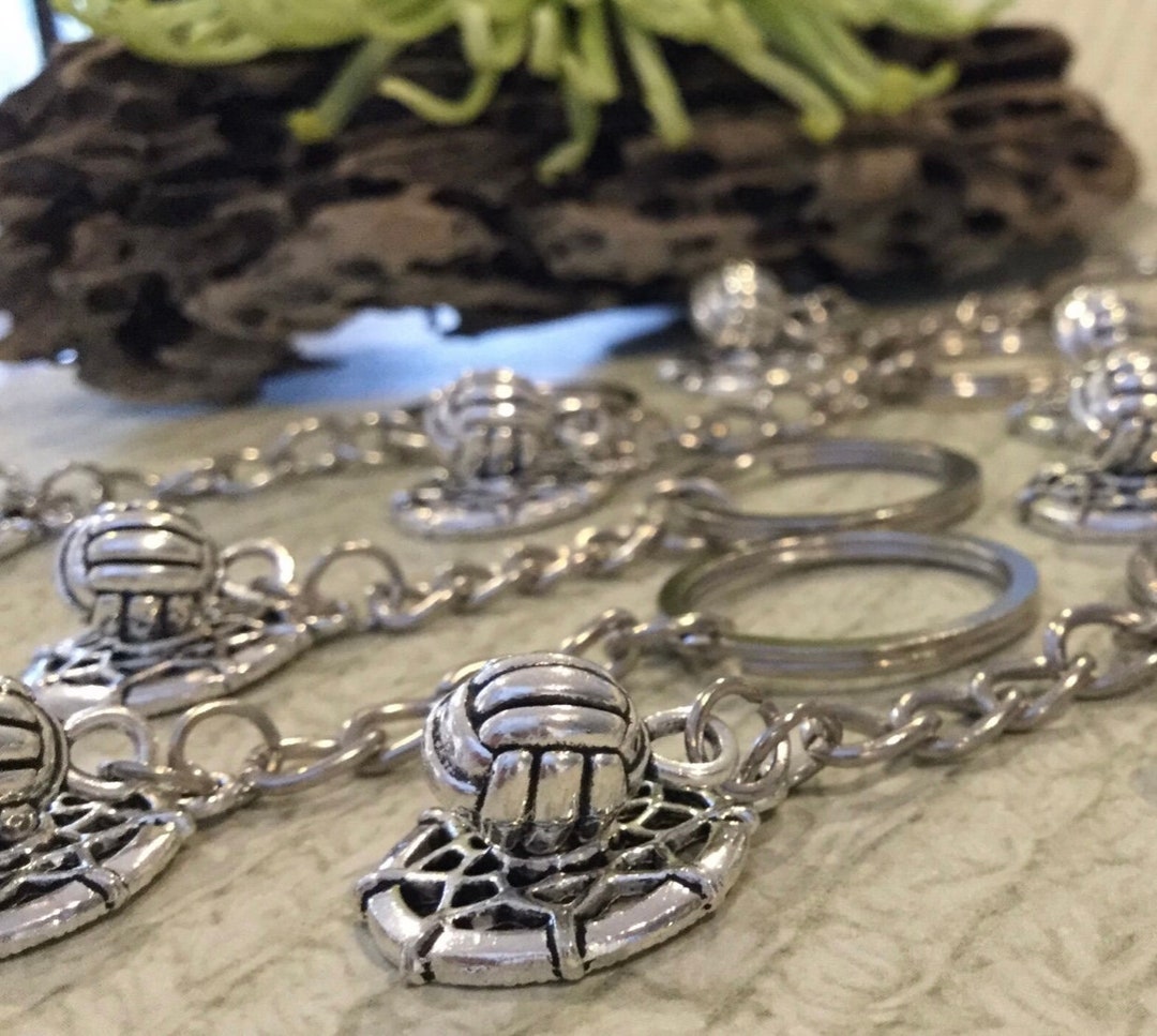 10 X NETBALL Hoop Net Charm Keychain Keyring Bag Tag Coach Team Season ...