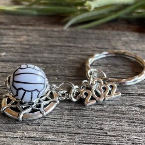 10 X 2024 3D NETBALL Hoop Net Charm Keychain Keyring Bag Tag Coach Team ...