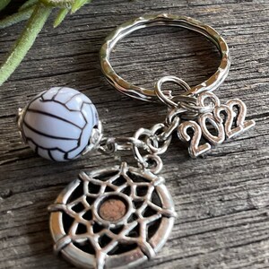 10 X 2024 3D NETBALL Hoop Net Charm Keychain Keyring Bag Tag Coach Team ...