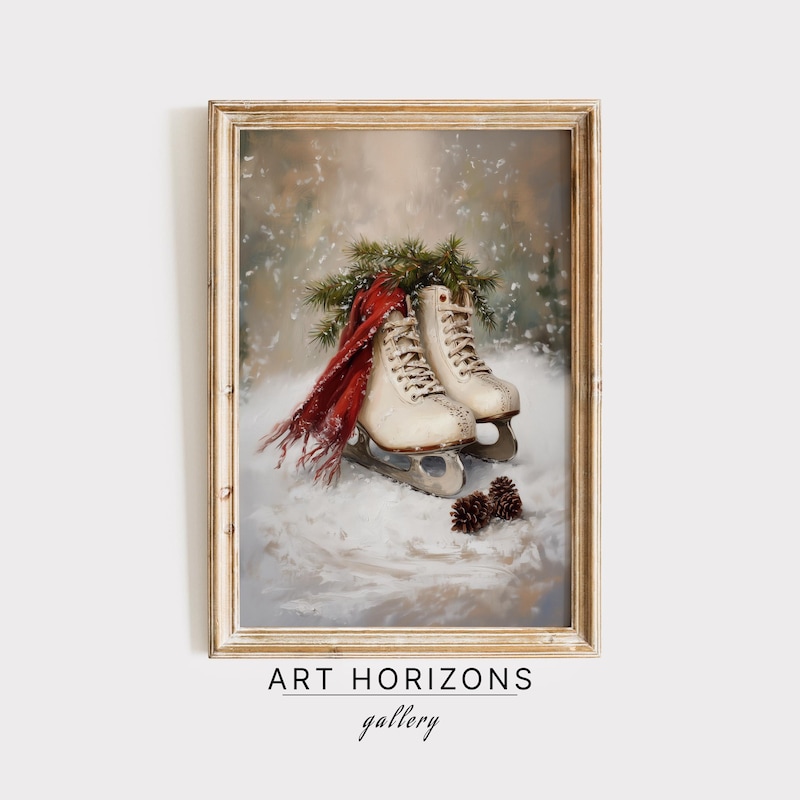 Ice Skating Print - Etsy