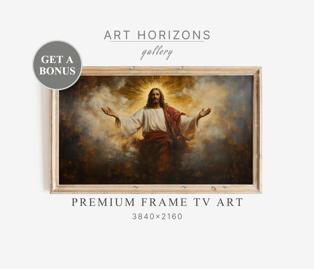 JESUS Christ Resurrected Samsung Frame TV Art Easter Spring Christian ...