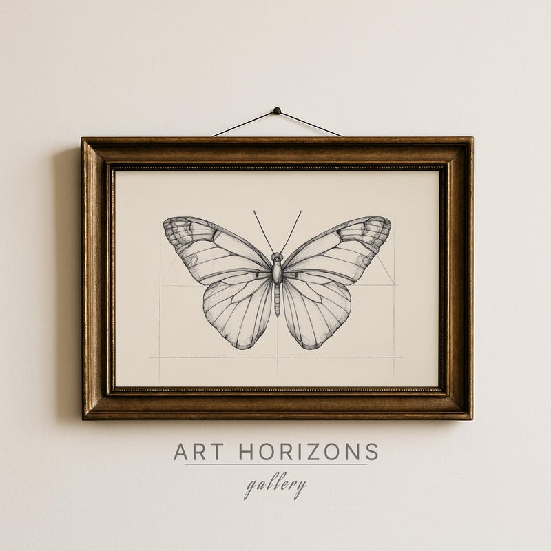 Pencil Drawing Butterfly - Etsy