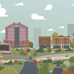 LIMITED EDITION - Edmonton Skyline Canvas | A Unique Take on Alberta's ...