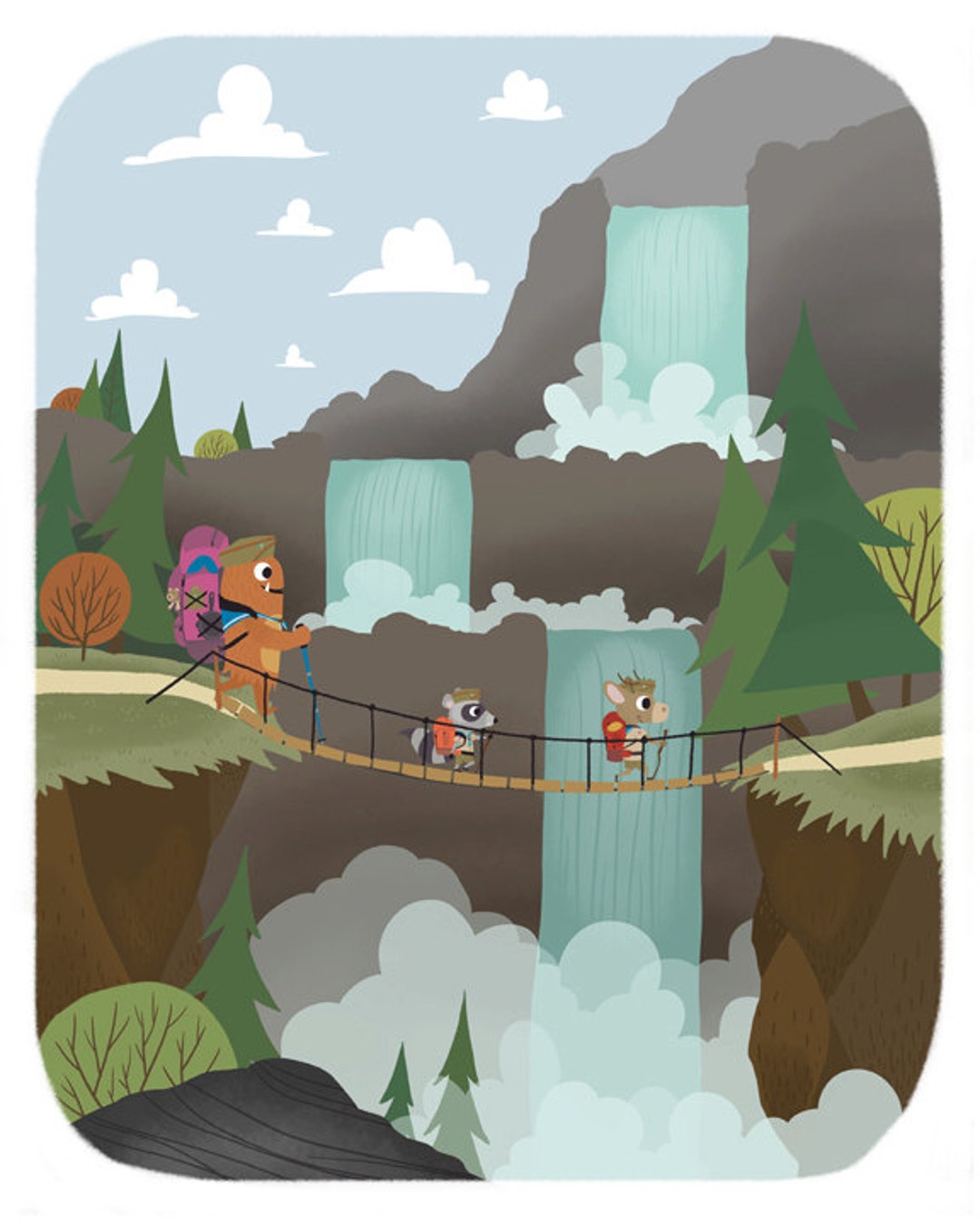 Scouts - Waterfall | A Series Featuring Three Critter Pals and Their ...