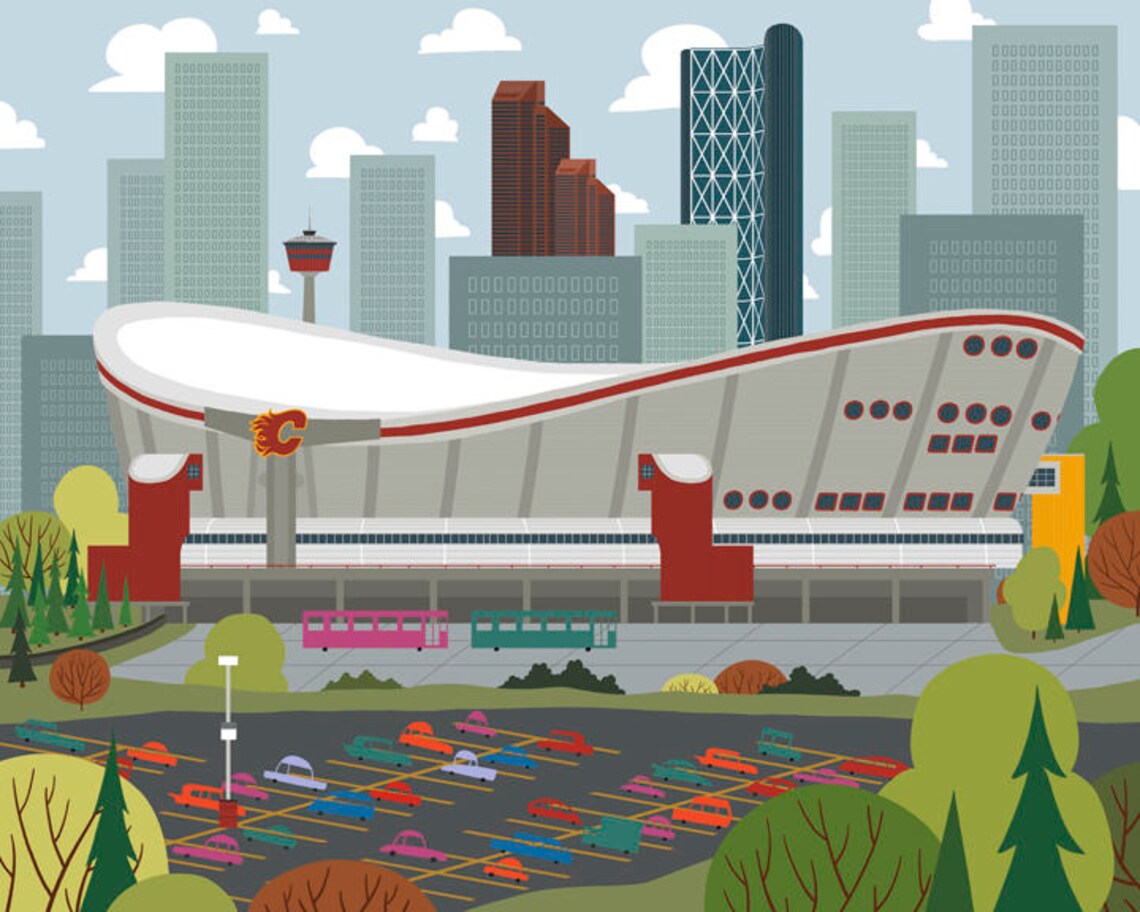 Calgary - Saddledome| A Unique Take on Alberta's City Calgary Landmarks ...