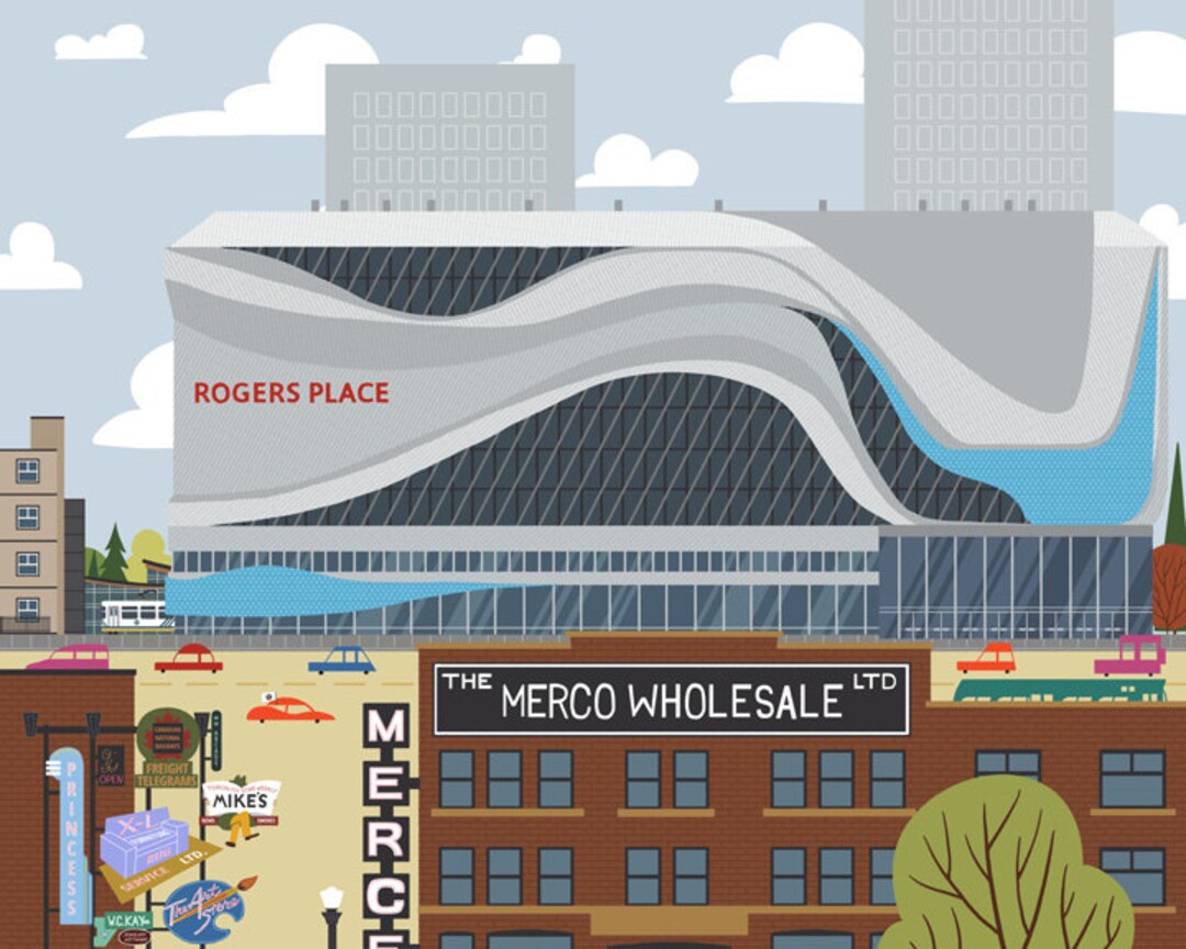 Edmonton - Oilers Rogers Place - Etsy