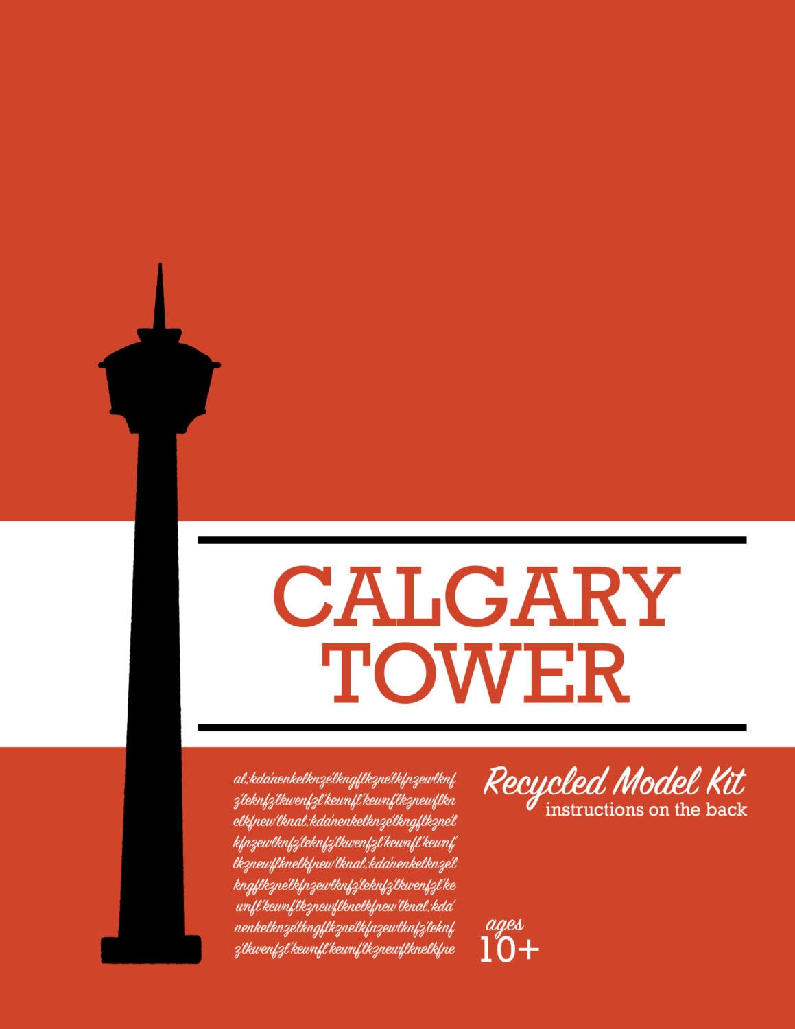 Calgary Tower Model Kit - Etsy