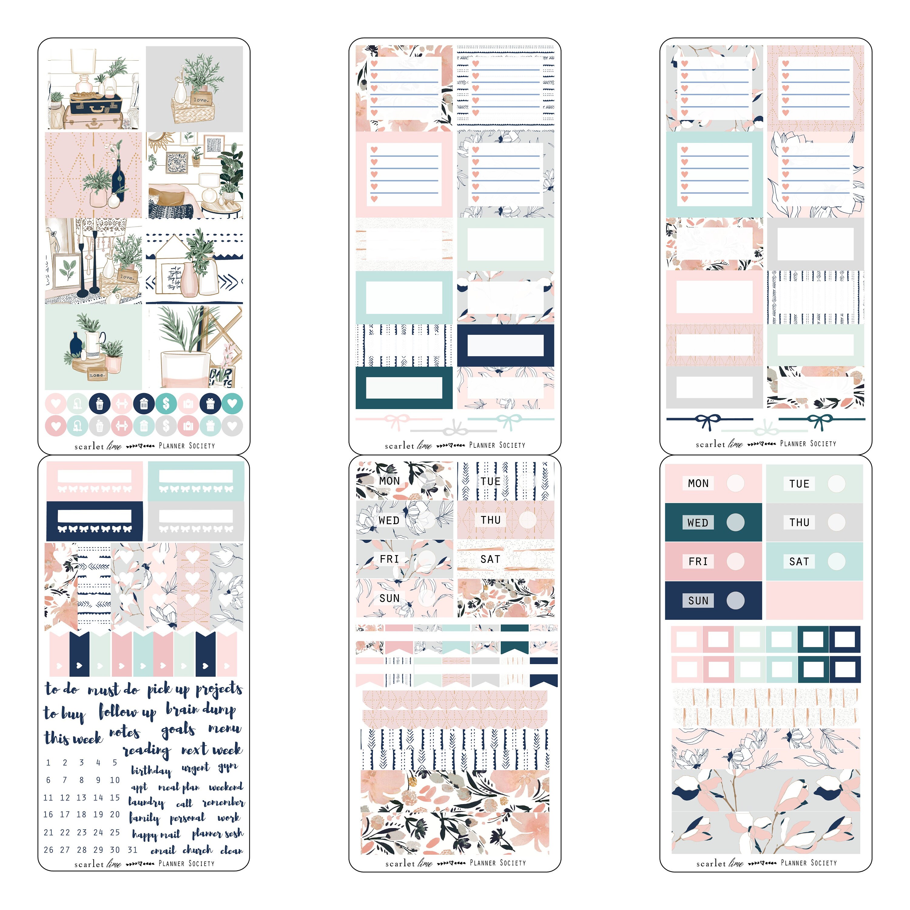 May 2019 Mini Box Digital Printable Sticker Kit Matches Our | Etsy