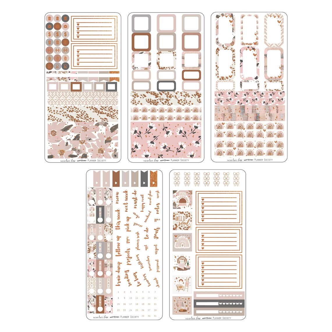May 2020 Hobonichi Digital Printable Sticker Kit Matches Our - Etsy