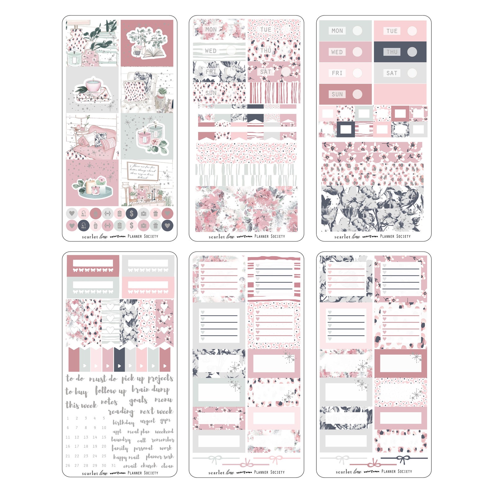 March 2020 Mini Box Digital Printable Sticker Kit Matches Our - Etsy