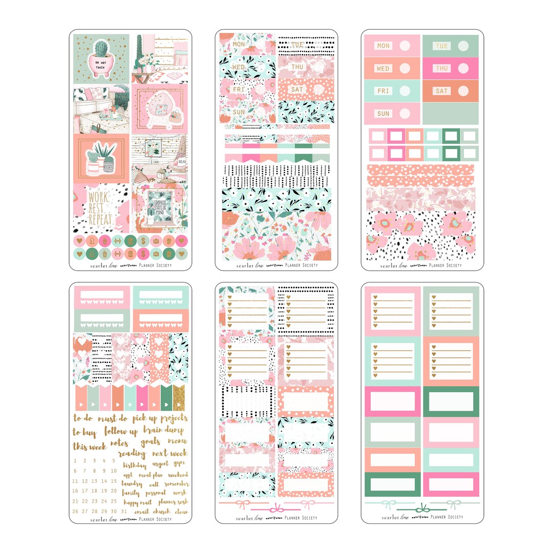 July 2020 Mini Box Digital Printable Sticker Kit- Matches Our Physical ...