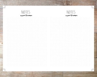 Pocket Size TN Printable Planner Inserts Notes Dots | Etsy