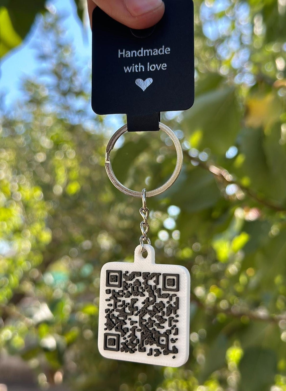 Custom 3d-printed QR Code Key Fob Stylish, Personal, and Practical - Etsy