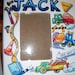 Picture Frame Construction Theme Handpainted and Personalized - Etsy