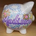 Personalized Piggy Bank Princess Design Castle Crown - Etsy