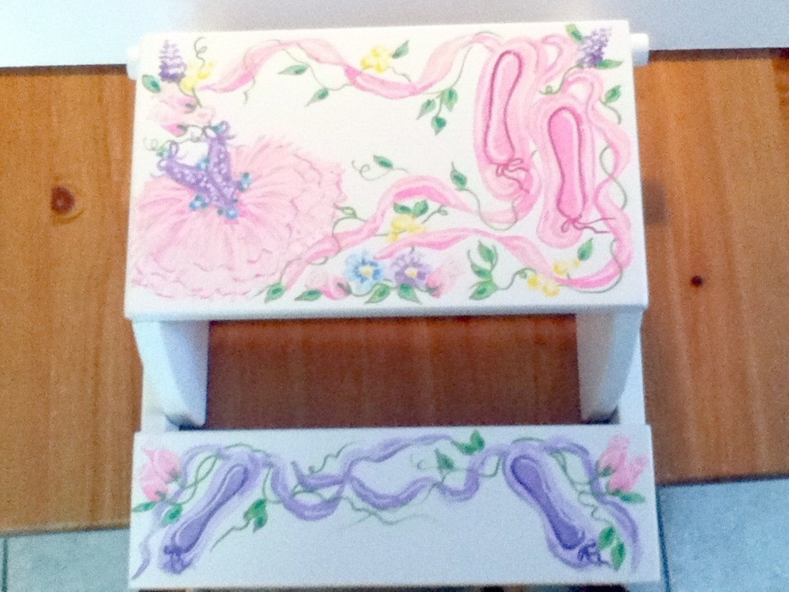 Handpainted Flip Stool Ballet Theme Step Stool - Etsy