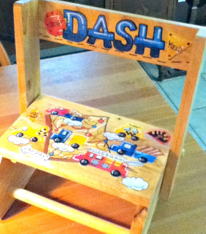 Handpainted Flip Step Stool Cars and Trucks or Construction - Etsy